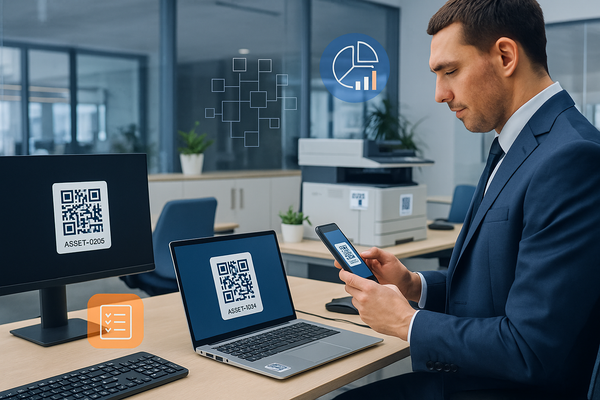 Office Asset Inventory Management: Digital QR Tags for Equipment ...